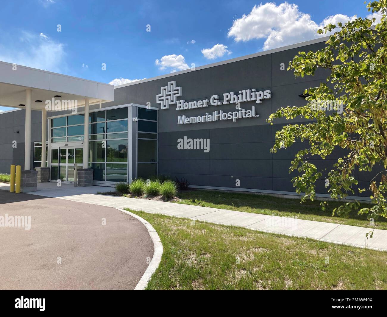 A new three-bed facility dubbed Homer G. Phillips Memorial Hospital, pictured here on Aug. 10 ...