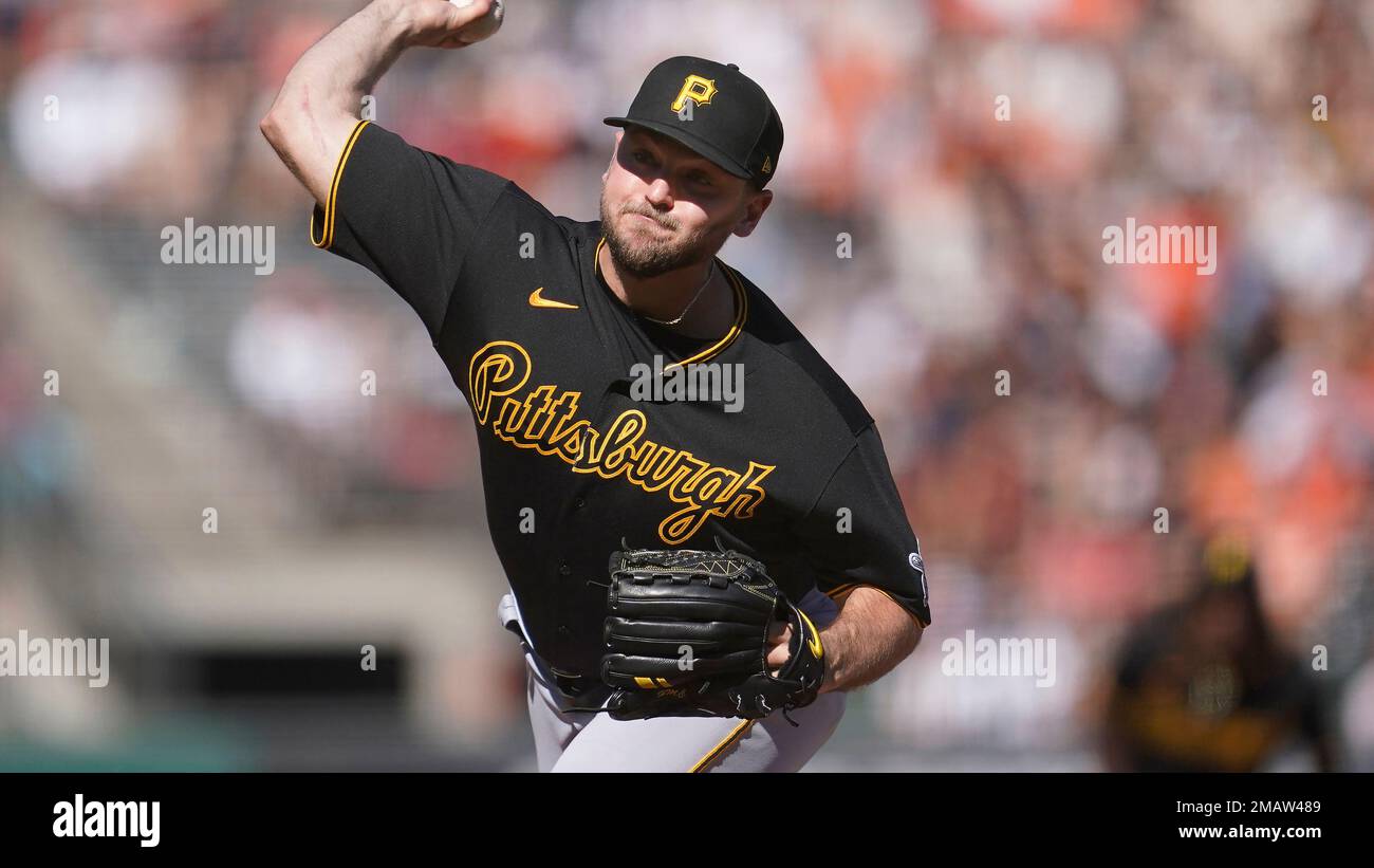 Pittsburgh Pirates' Wil Crowe against the San Francisco Giants during a ...