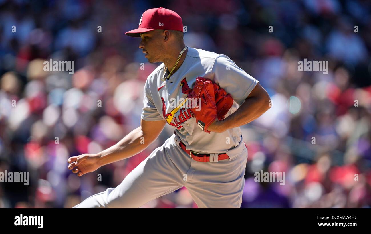 St. Louis Cardinals relief pitcher Jordan Hicks (12) in the sixth ...