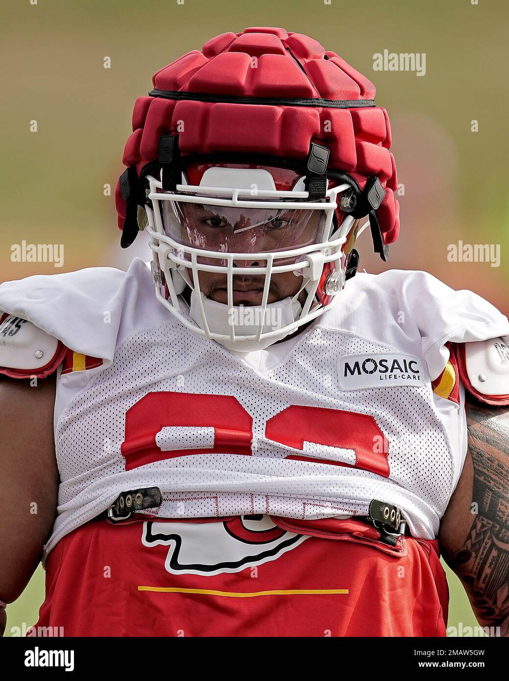 Kansas City Chiefs defensive tackle Danny Shelton participates in a ...
