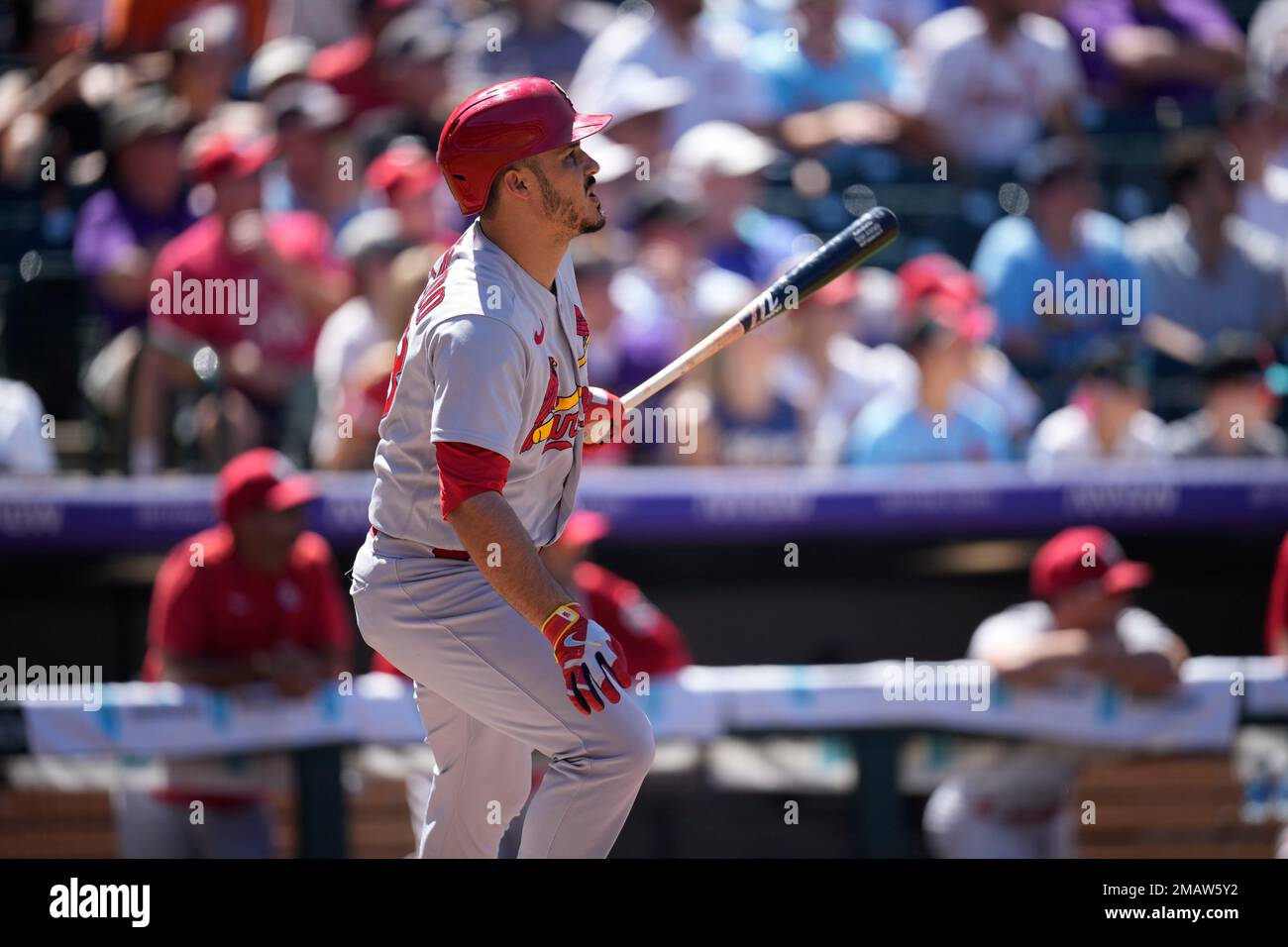 St. Louis Cardinals third baseman Nolan Arenado (28) in the sixth ...