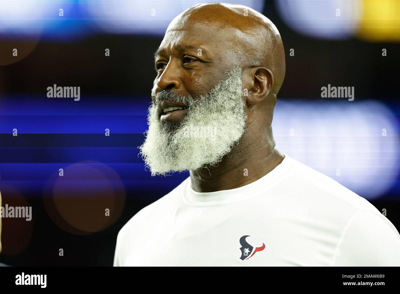 Houston Texans head coach Lovie Smith during an NFL preseason game ...