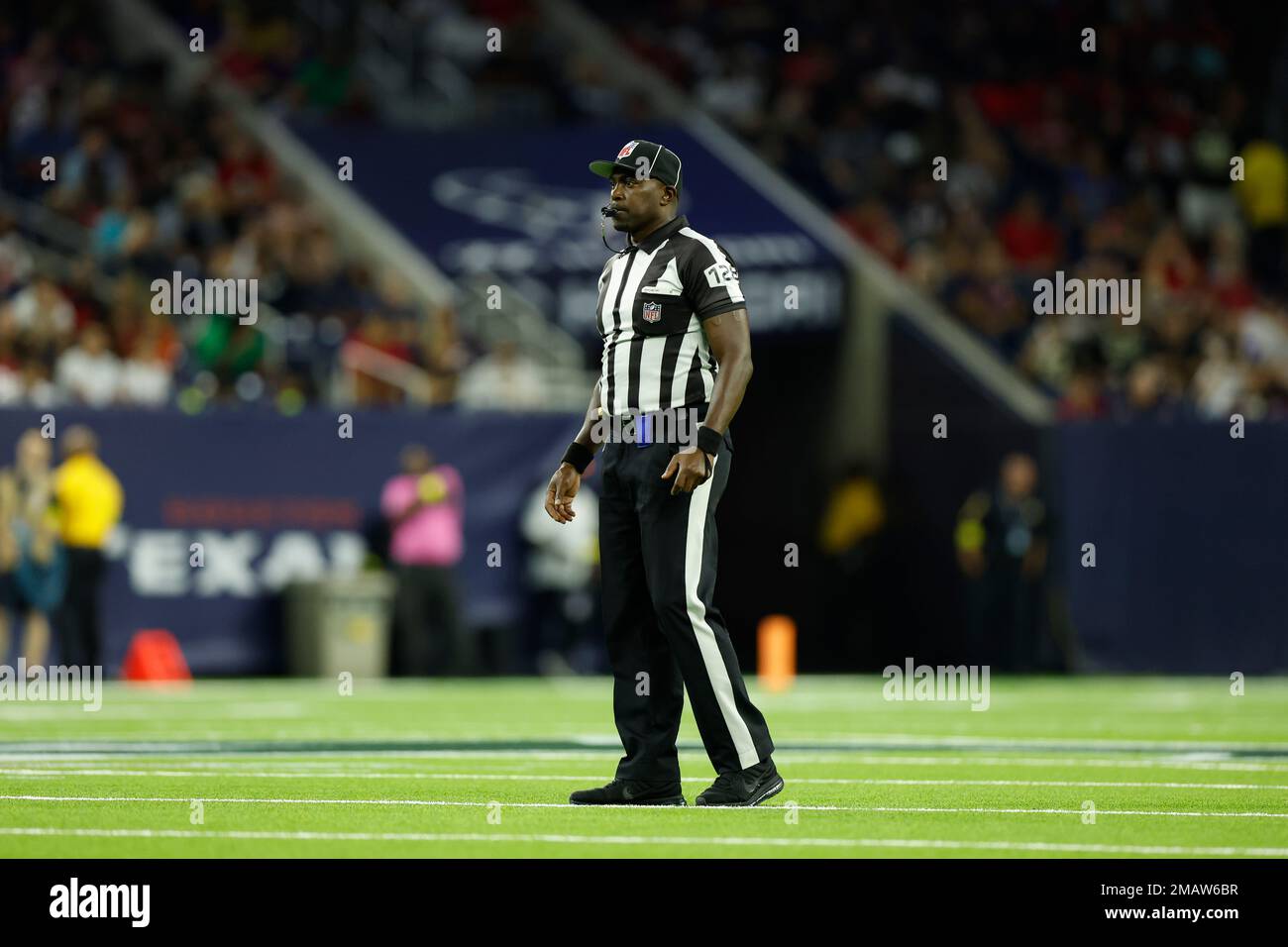 NFL umpire Ramon George (128) during an NFL preseason game between the ...