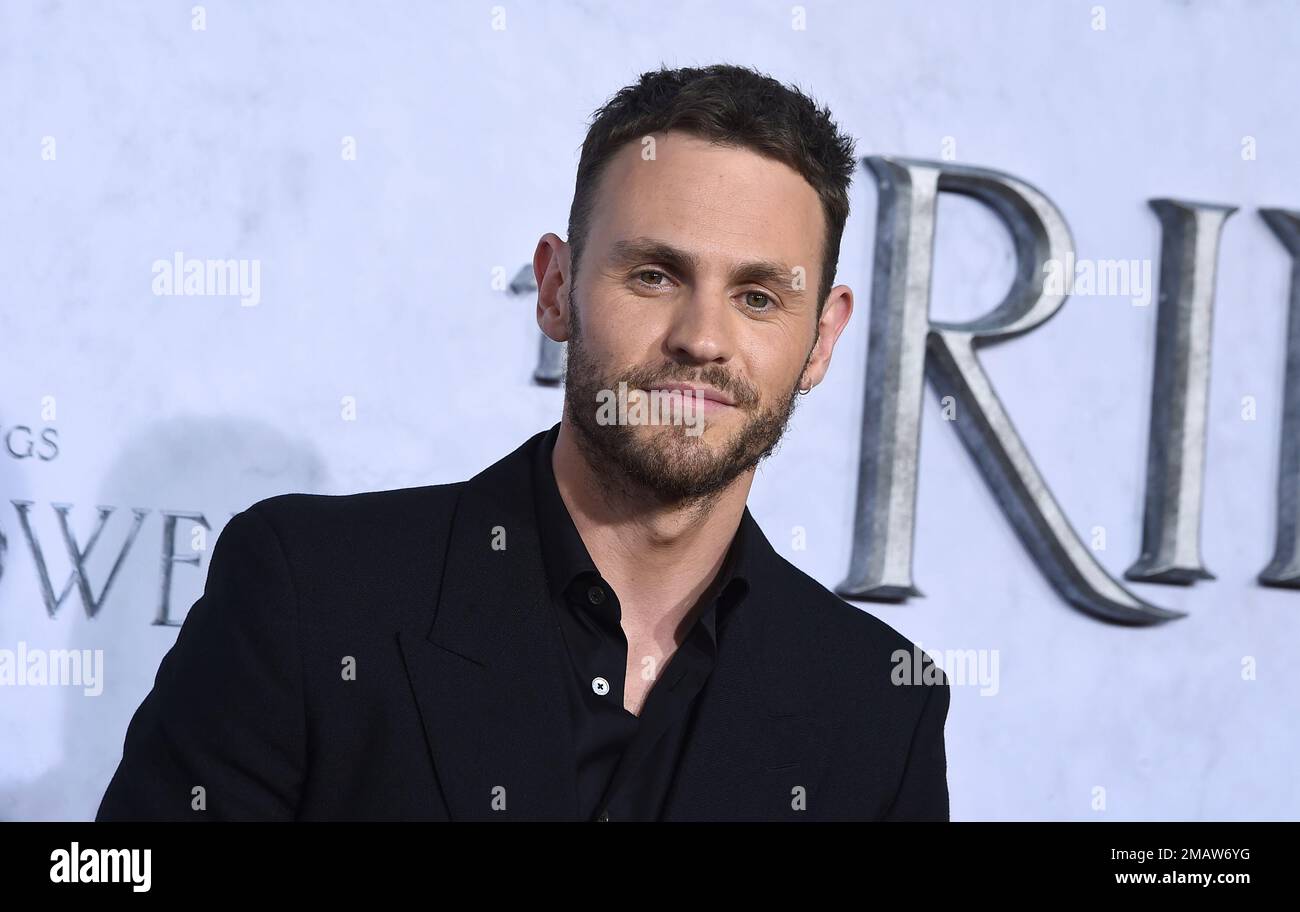 Charlie Vickers attends the premiere of "The Lord of the Rings: The ...