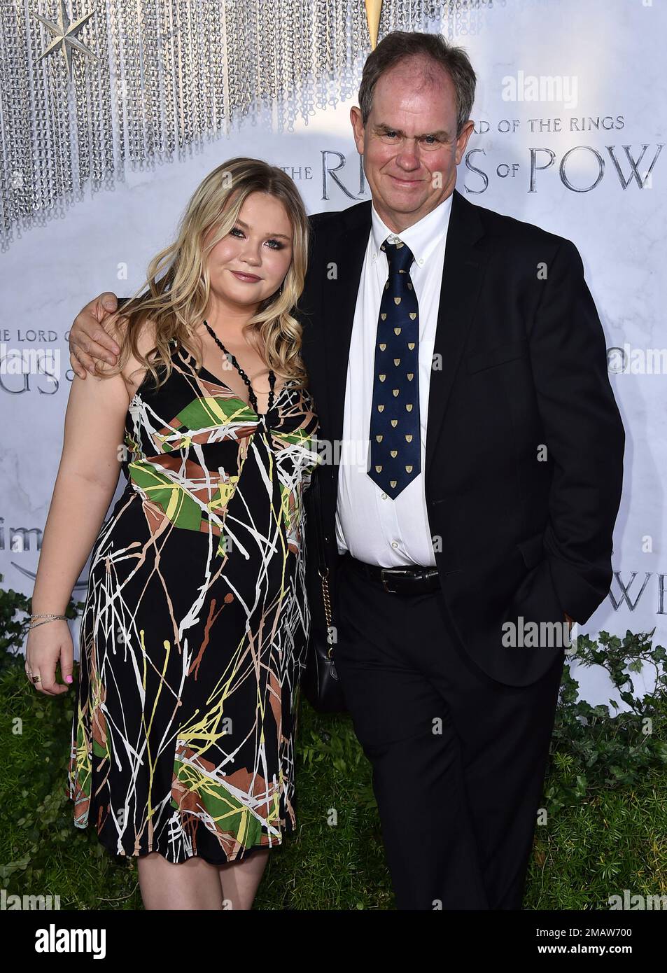 Anna Tolkien, left, and Simon Tolkien attend the premiere of "The Lord ...