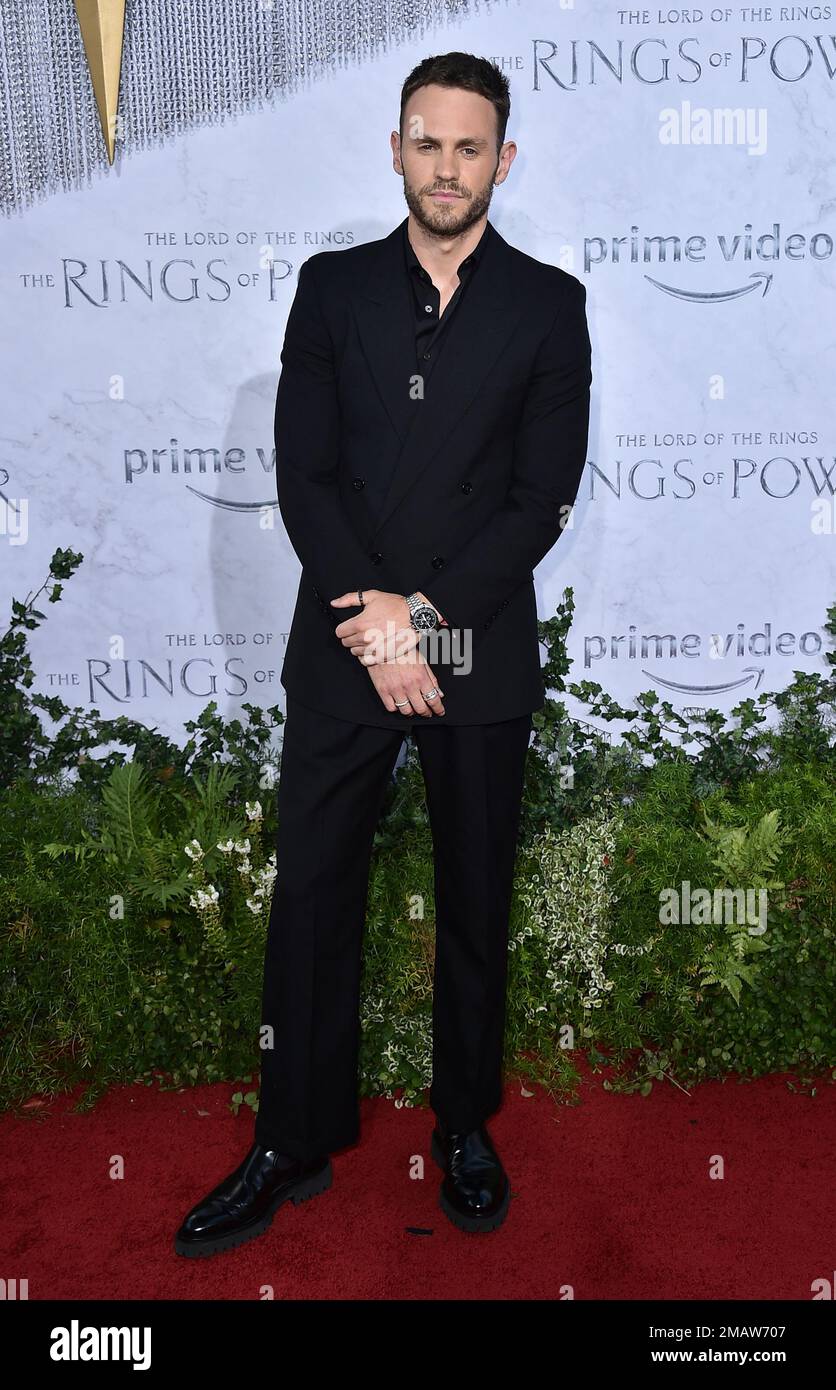 Charlie Vickers attends the premiere of "The Lord of the Rings: The ...