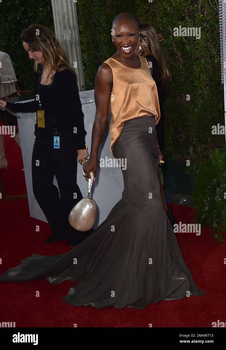Cynthia Erivo attends the premiere of "The Lord of the Rings: The Rings ...