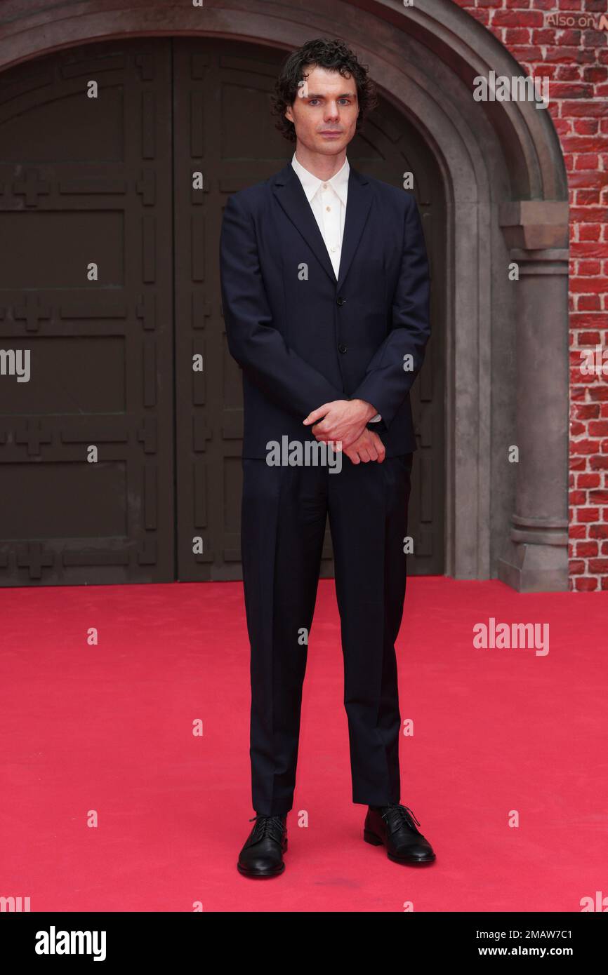 Matthew Needham poses for photographers upon arrival for the premiere ...