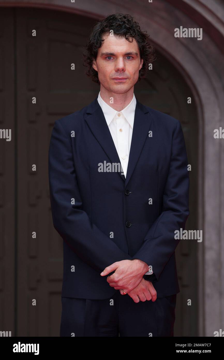 Matthew Needham poses for photographers upon arrival for the premiere ...