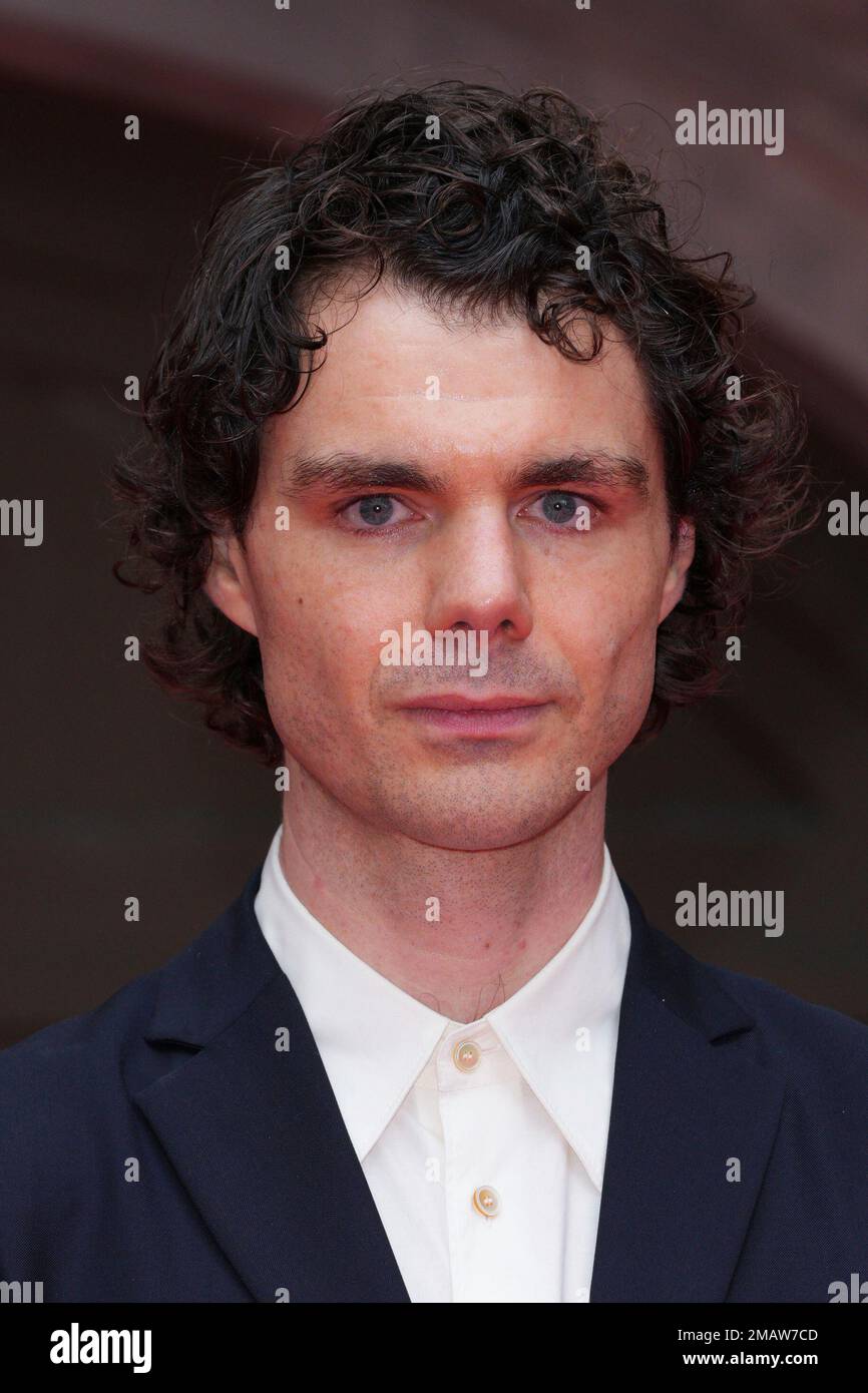 Matthew Needham poses for photographers upon arrival for the premiere ...