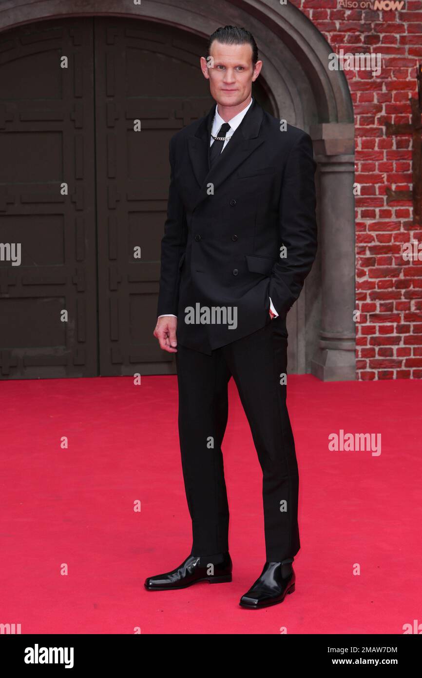 Matt Smith poses for photographers upon arrival for the premiere of the ...