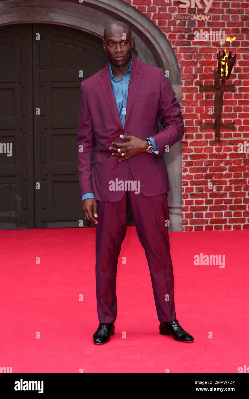 Steve Toussaint poses for photographers upon arrival for the premiere ...