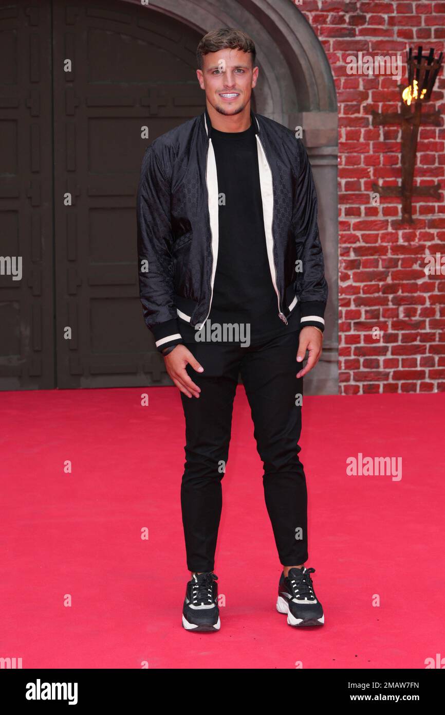 Luca Bish poses for photographers upon arrival for the premiere of the ...