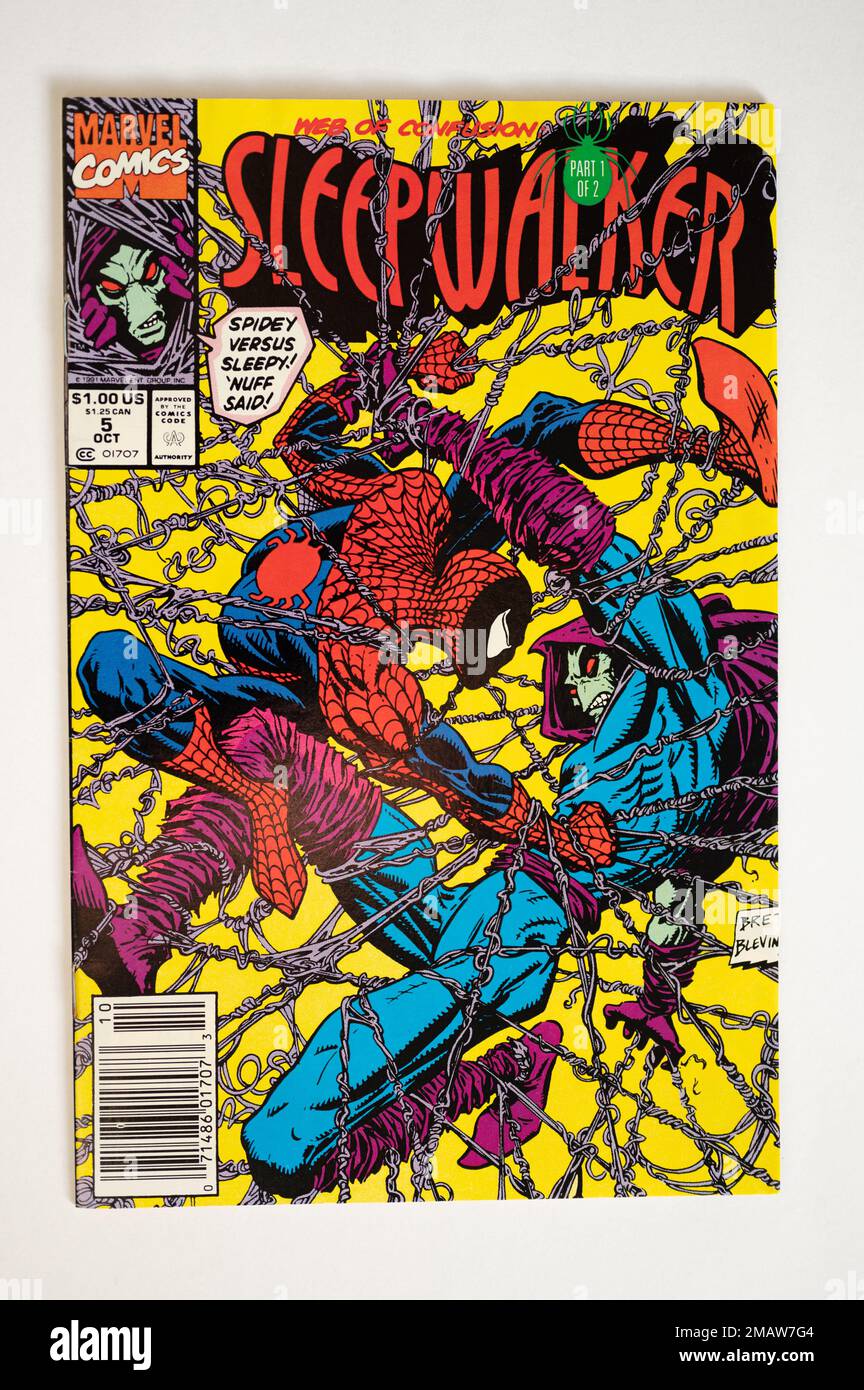 Calgary, Alberta - January 14, 2023: Cover of a vintage Marvel Comics ...