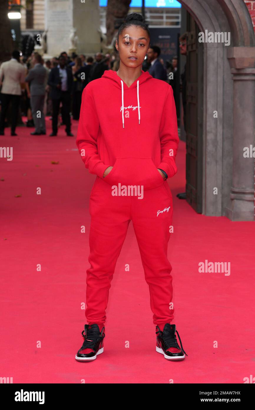 Jasmine Jobson poses for photographers upon arrival for the premiere of ...
