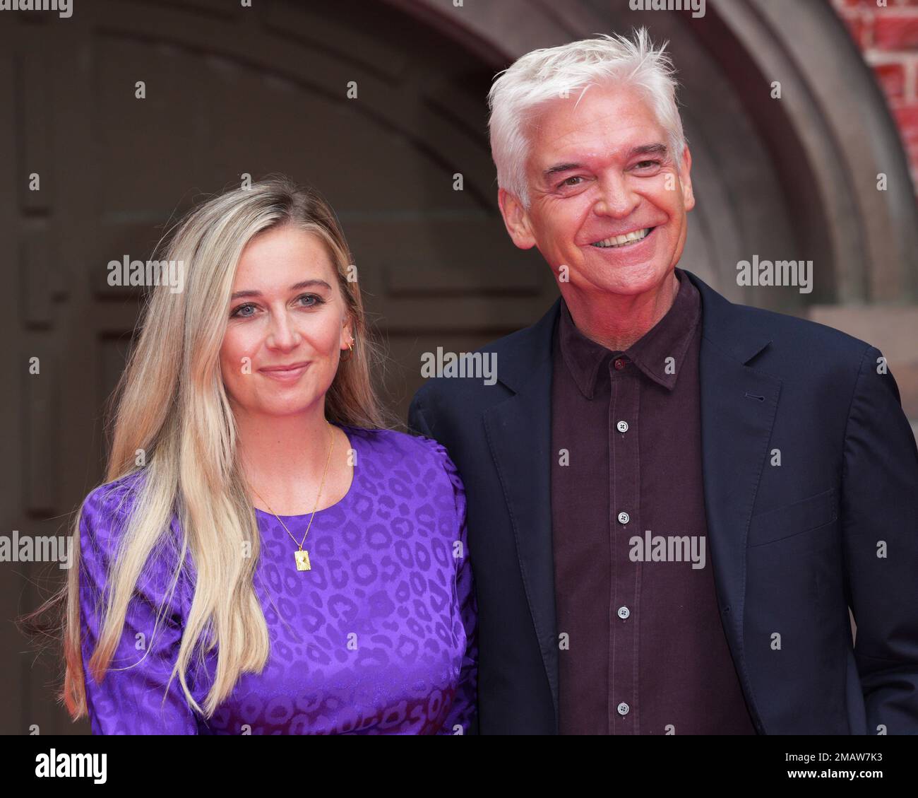 Molly Schofield and Phillip Schofield pose upon arrival for the ...