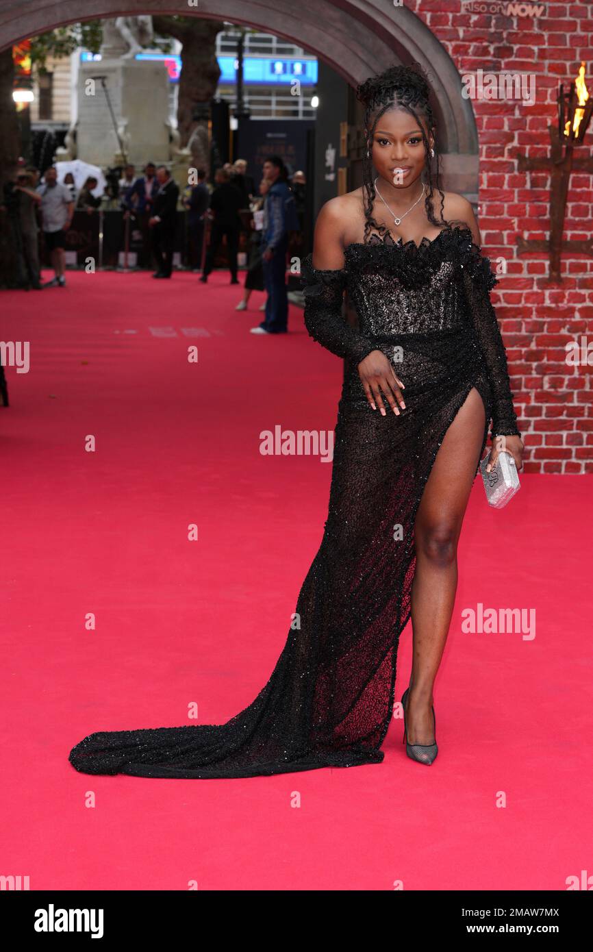 Patricia Bright poses for photographers upon arrival for the premiere ...