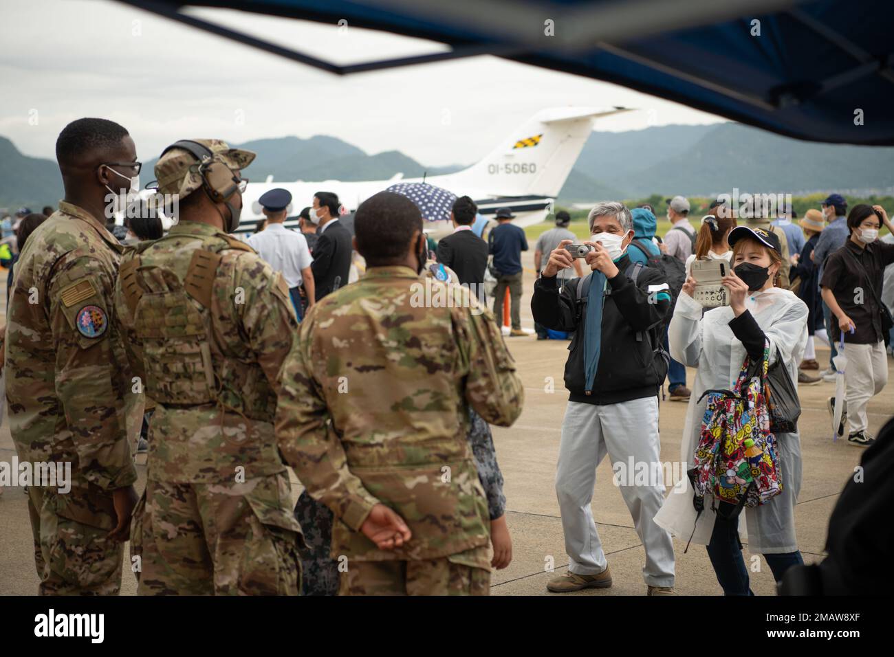 U.S. Air Force Staff Sgt. Brandon Johnson-Farmer, right, Staff Sgt ...