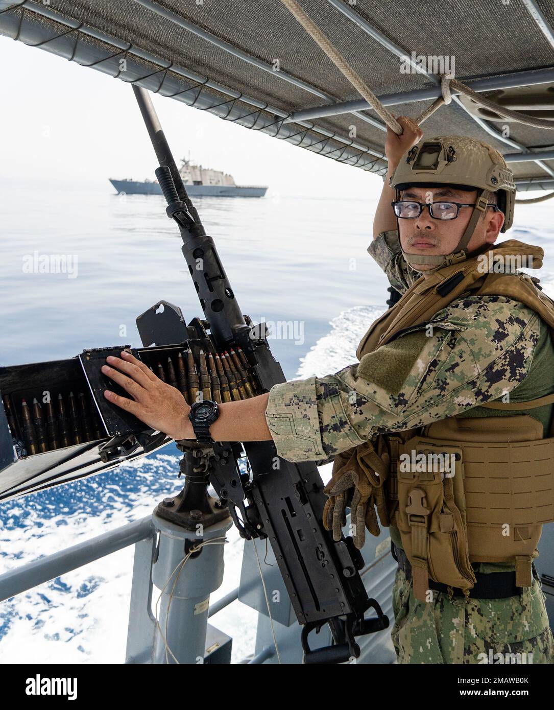 PORT OF DJIBOUTI (June 5, 2022) - U.S. Navy Boatswains Mate 3rd Class ...