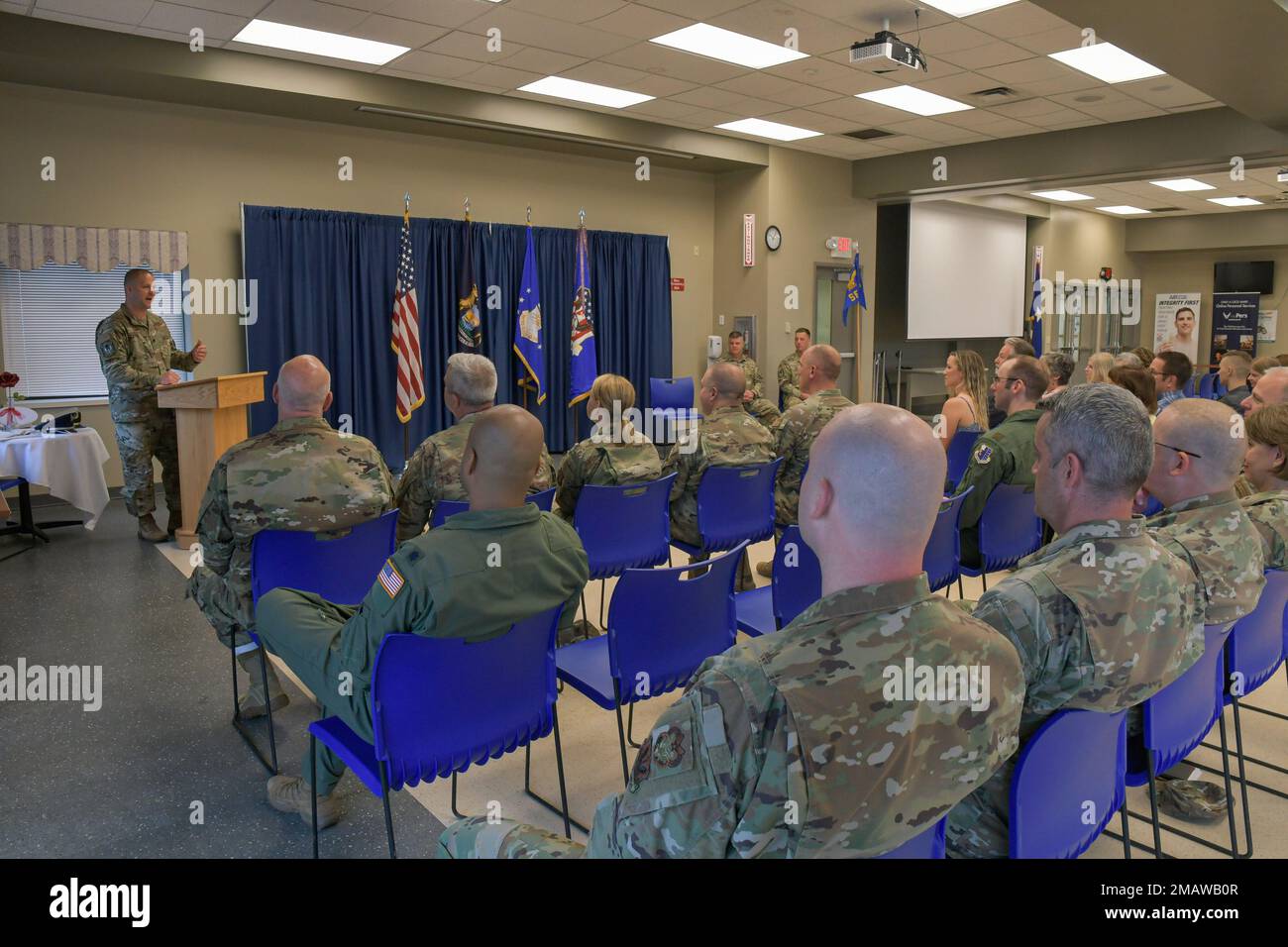 Lt. Col. Daniel Guy, 110th Wing Mission Support Group commander ...