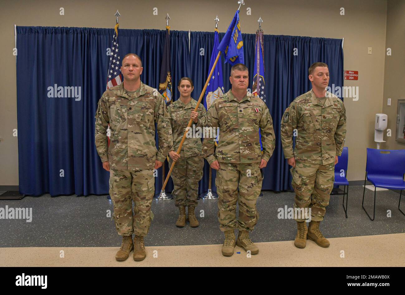 Lt. Col. Thomas Gawrych relinquishes the 110th Security Forces Squadron ...