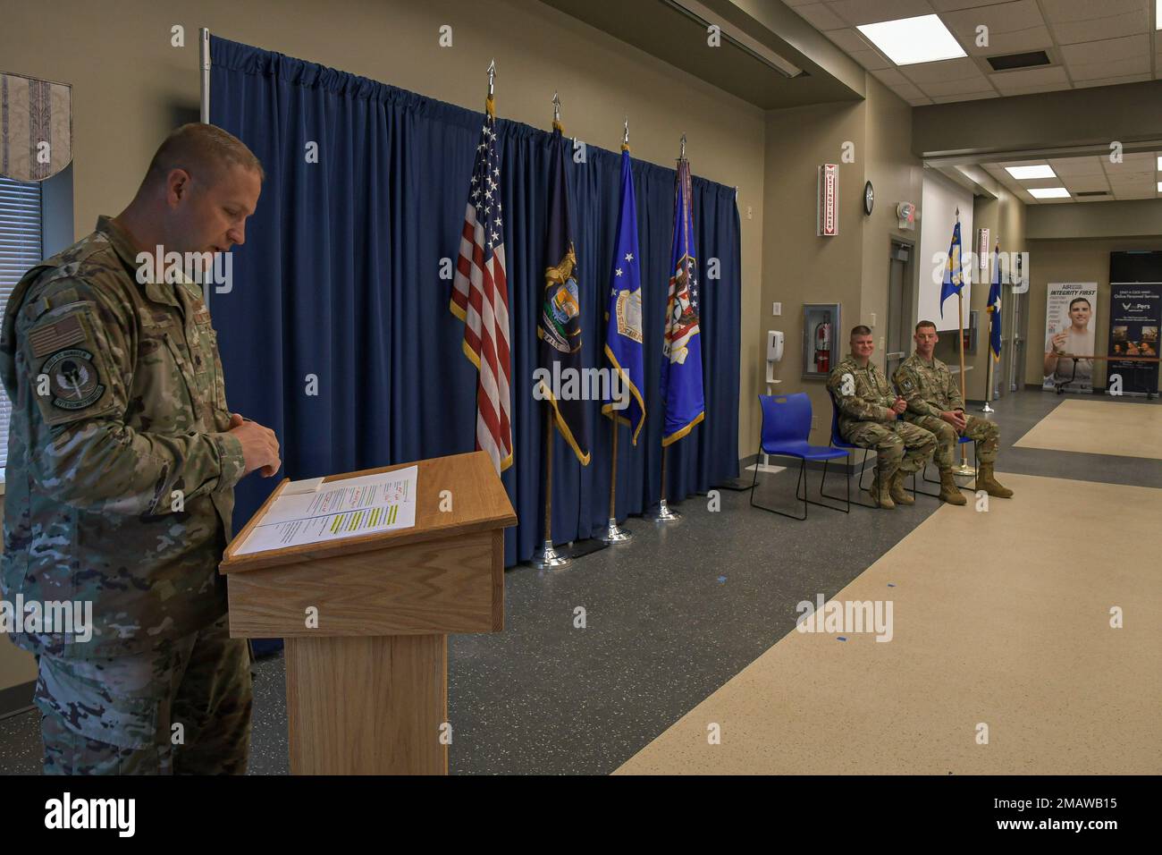 Lt. Col. Daniel Guy, 110th Wing Mission Support Group commander ...