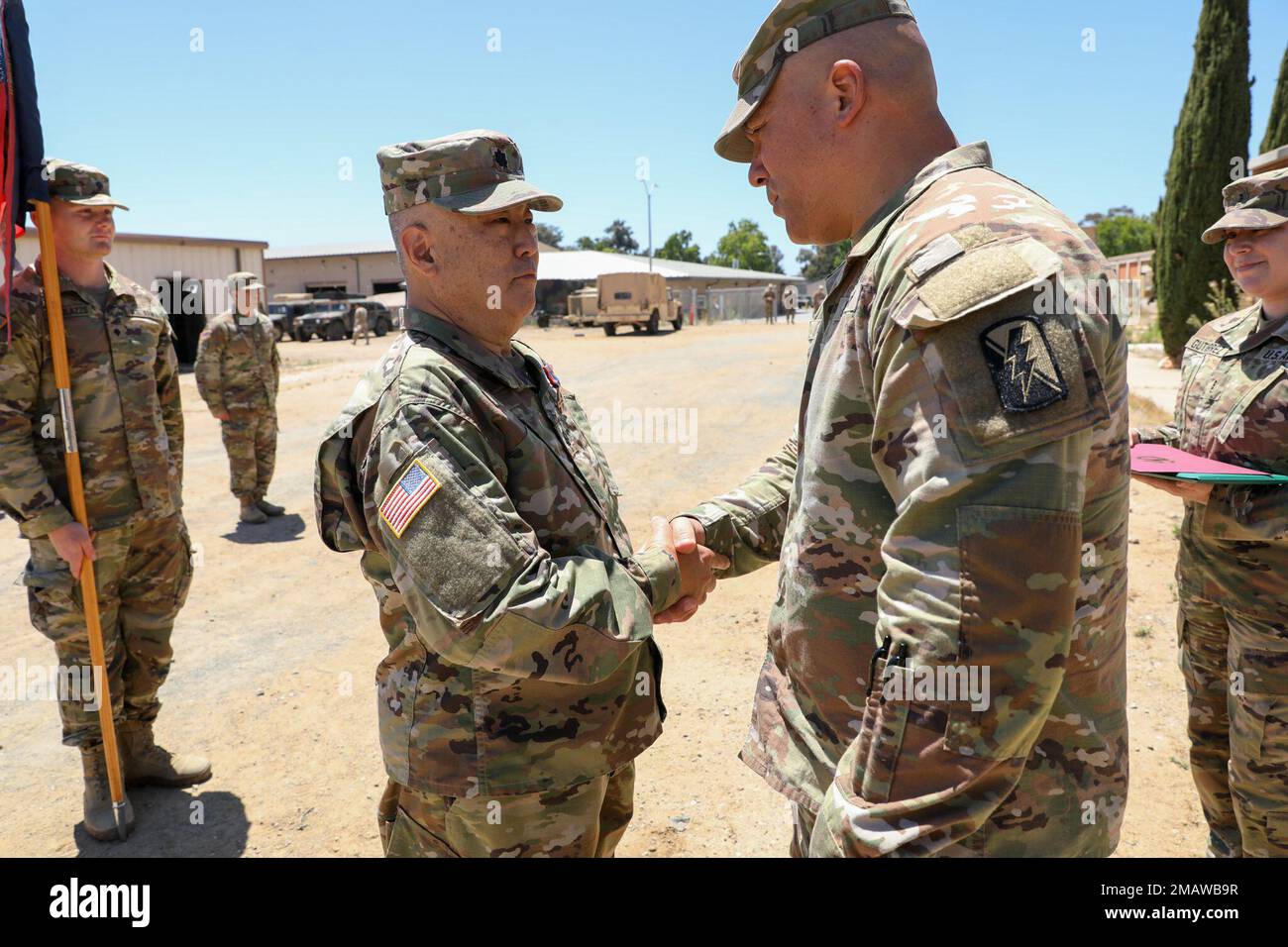 U.S. Army Col. Randy Lau, brigade commander, 79th Infantry Brigade ...