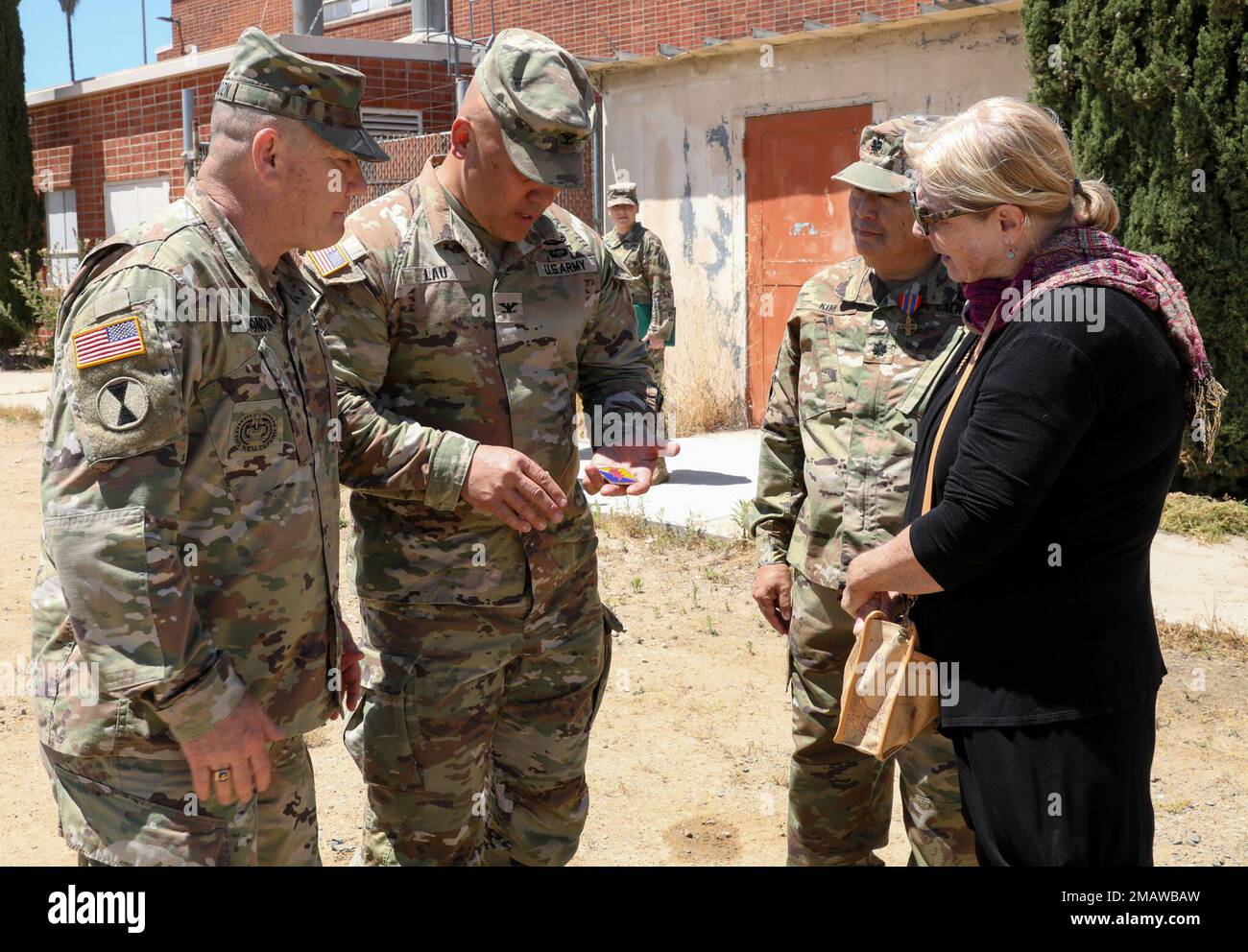 California State Guard Lt. Col. Charles Kim, staff judge advocate for ...