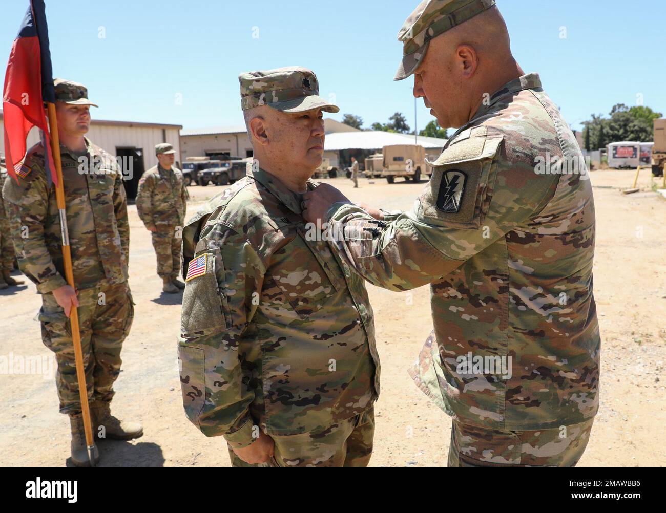 U.S. Army Col. Randy Lau, brigade commander, 79th Infantry Brigade ...