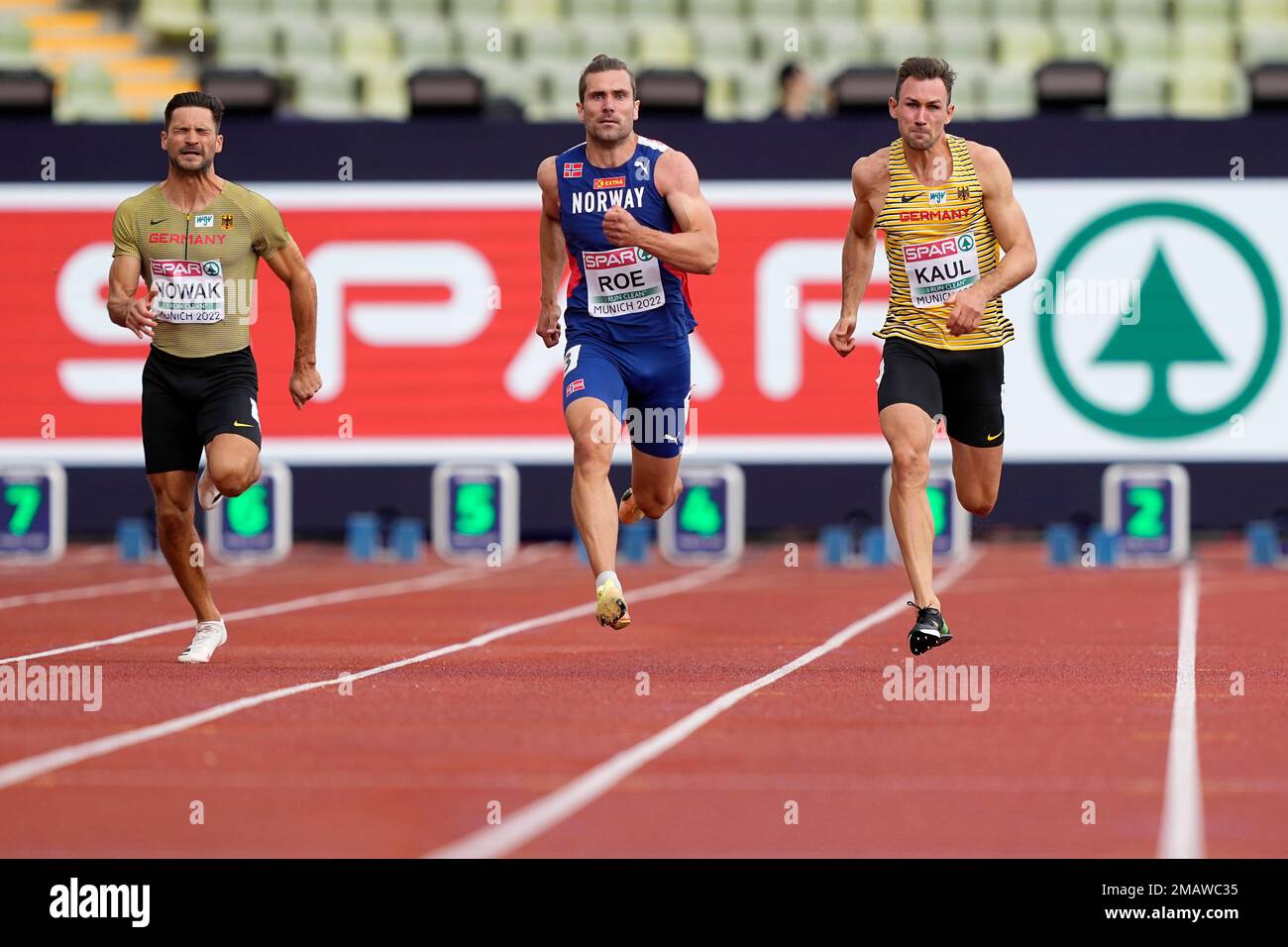 Tim Nowak, of Germany, Martin Roe, of Norway, and Niklas Kaul, of ...