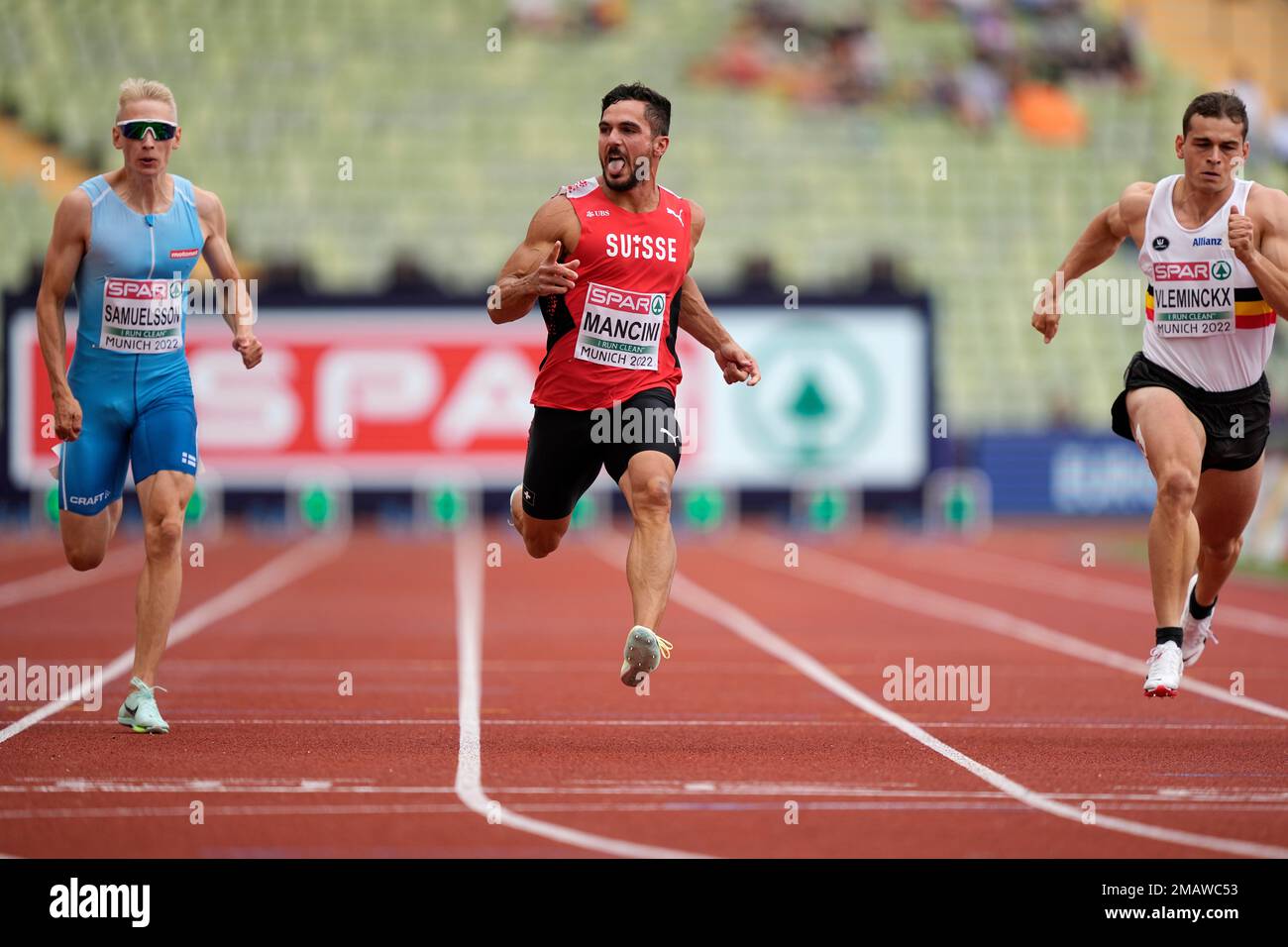 Samuli Samuelsson, of Finland, Pascal Mancini, of Switzerland, and Kobe ...