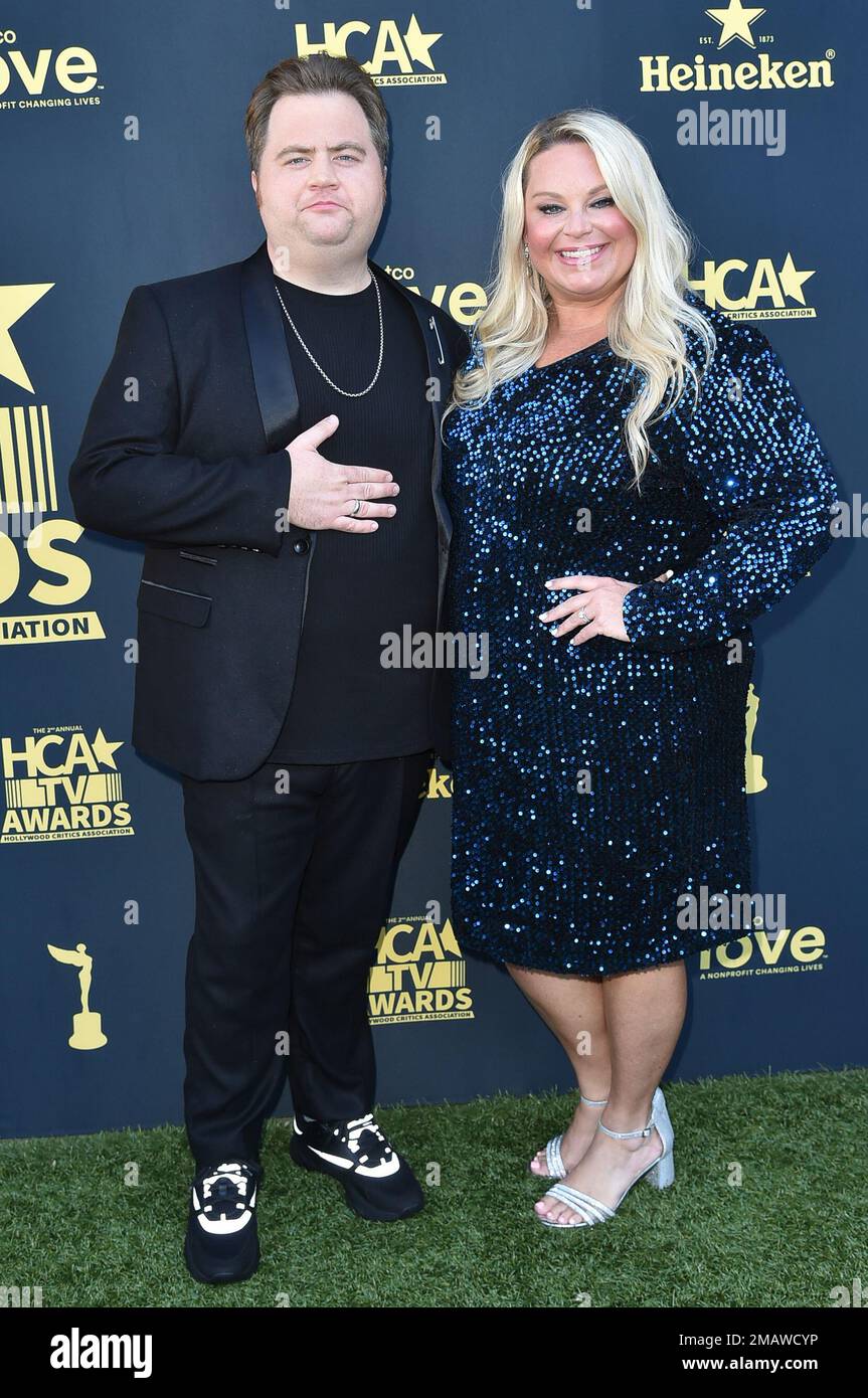 Paul Walter Hauser, left, and Amy Hauser arrive at the 2nd annual ...
