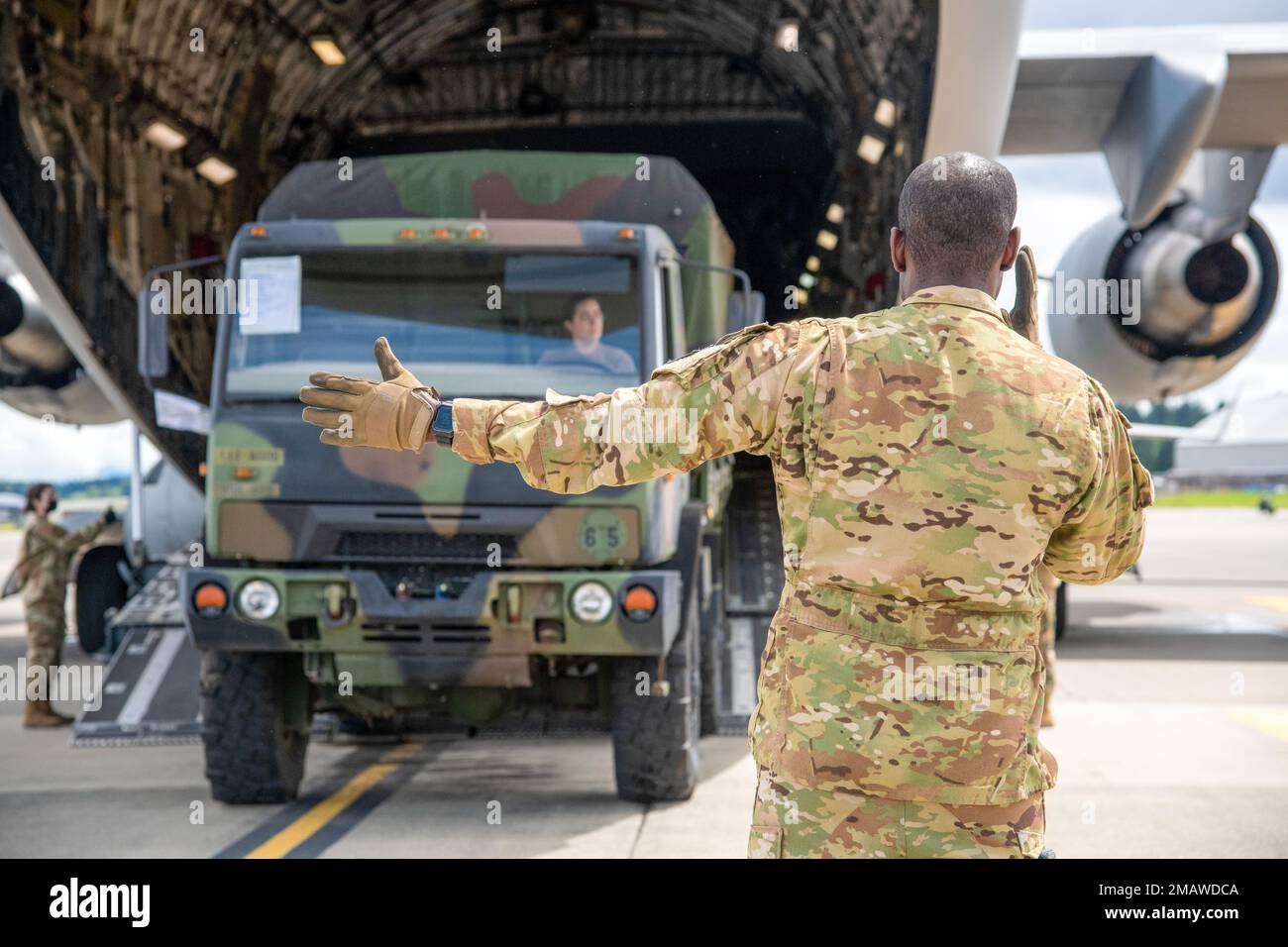 Reserve Citizen Airman Tech. Sgt. Brandon Coby, a loadmaster assigned ...