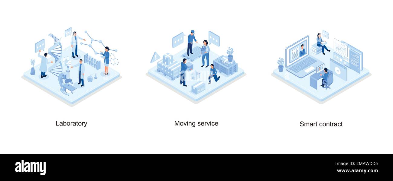 Medical laboratory concept, Ready for Transportation Carton Boxes Stack ...