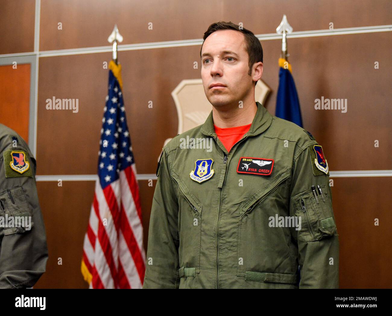 Lt. Col. Ryan Green, 970th Airborne Air Control Squadron commander ...