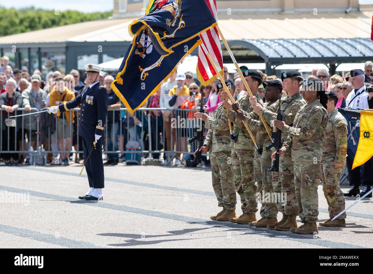 U.S. Army Soldiers with the U.S. Army's 4th Infantry Division hold the ...