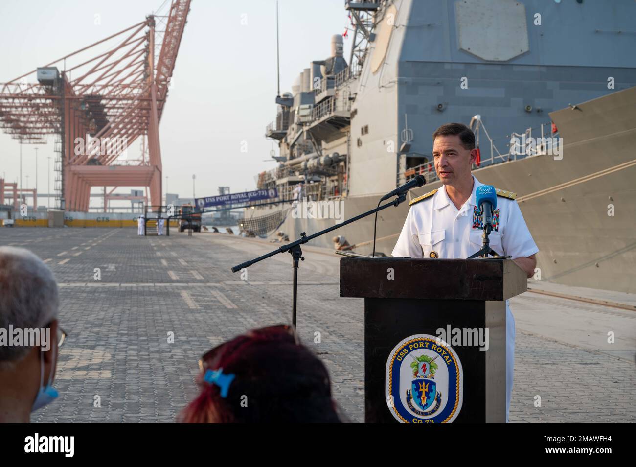 220606-N-OC333-1184 SHUAIBA PORT, Kuwait (June 6, 2022) Vice Adm. Brad ...