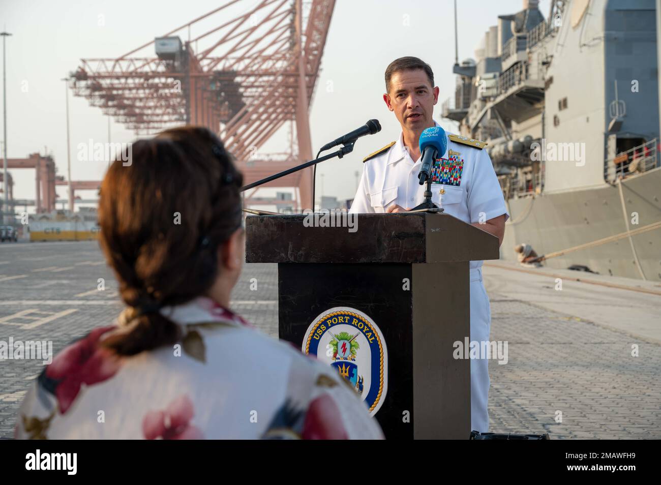 220606-N-OC333-1119 SHUAIBA PORT, Kuwait (June 6, 2022) Vice Adm. Brad ...