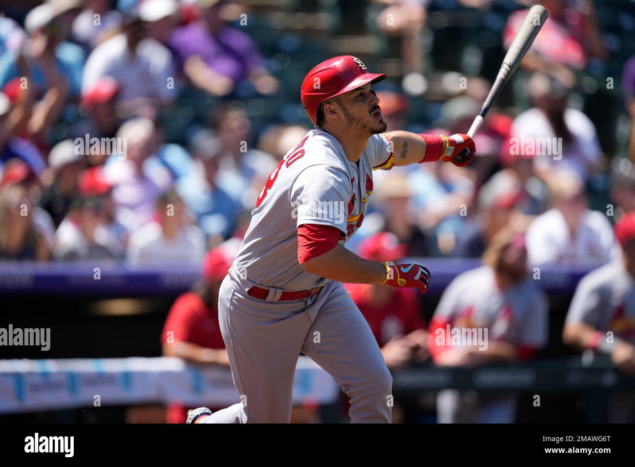 St. Louis Cardinals third baseman Nolan Arenado (28) in the first ...