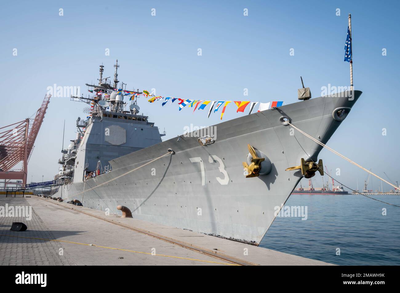 220606-N-OC333-1001 SHUAIBA PORT, Kuwait (June 6, 2022) The guided ...