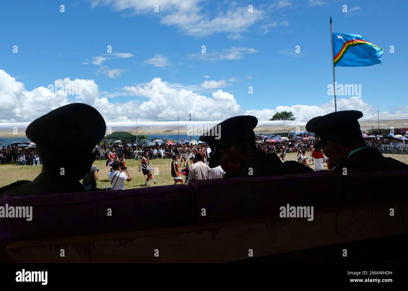 Naga Army officers watch celebrations marking their Declaration of ...