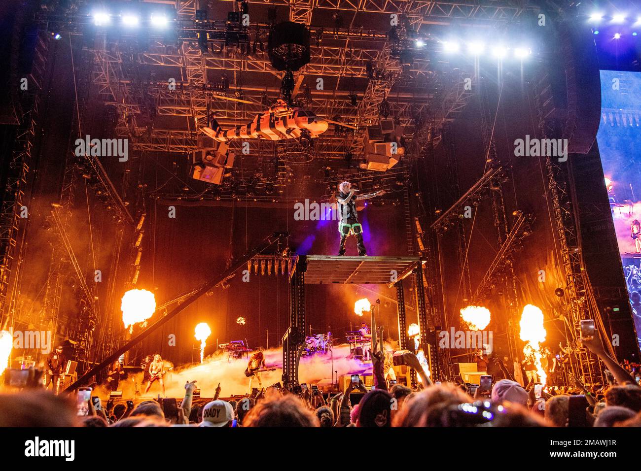Machine Gun Kelly performs at FirstEnergy Stadium on Saturday, Aug. 13 ...