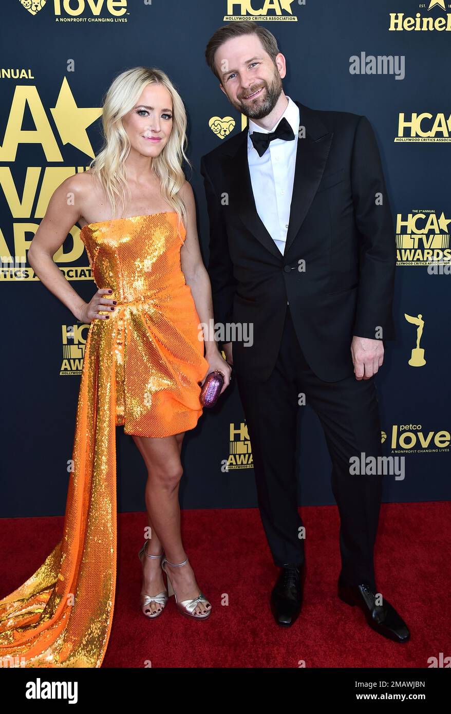 Liz Day, left, and Brian Long arrive at the 2nd annual Hollywood ...