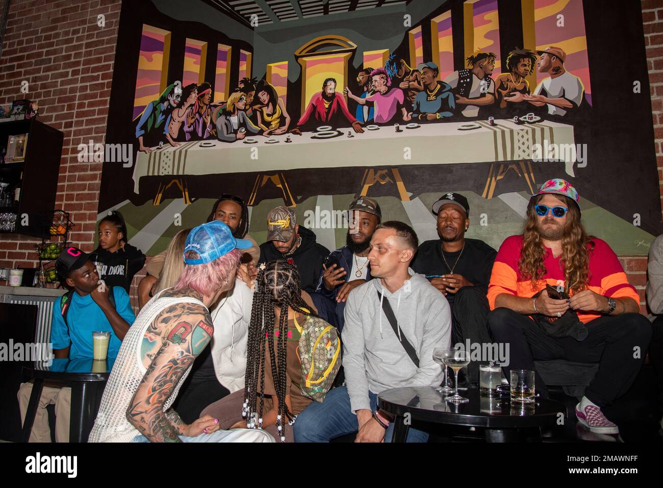 Machine Gun Kelly, left, and his daughter Casie Colson Baker are seen ...