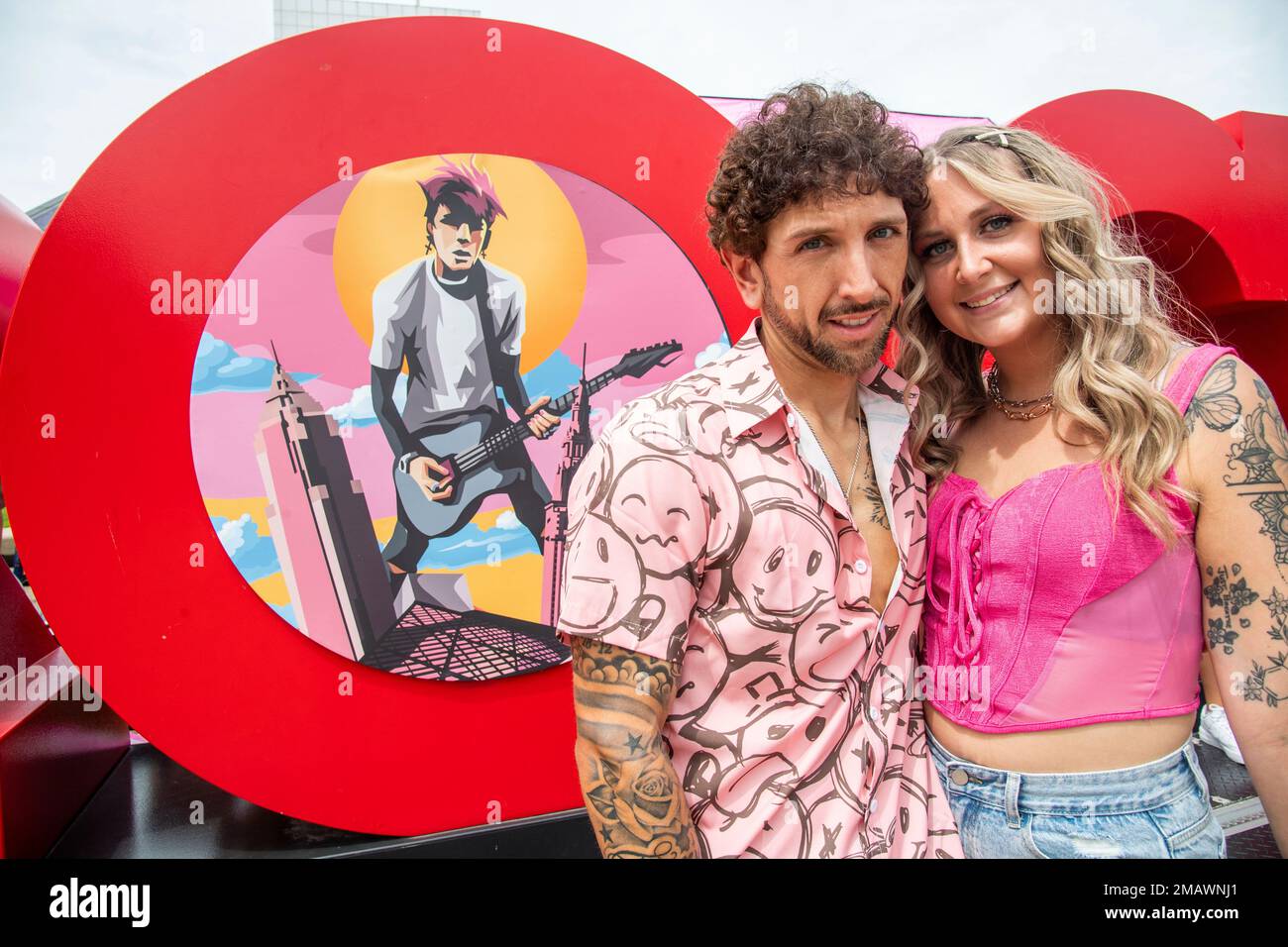 Concertgoers are seen during MGK Day at the Rock and Roll Hall of Fame ...