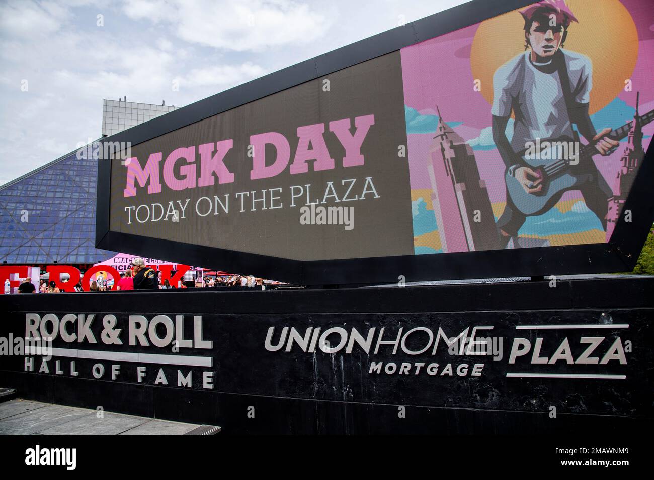 Atmosphere during MGK Day at the Rock and Roll Hall of Fame on Saturday ...