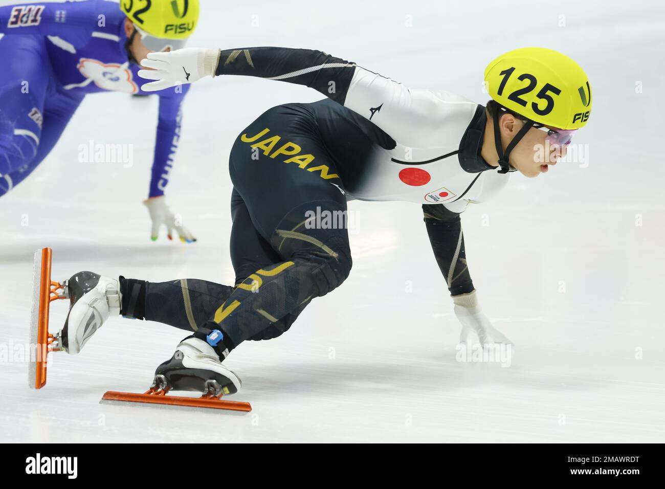 Lake Placid, NY, USA. 19th Jan, 2023. Shogo Miyata (JPN) Short Track : Men's 1500m Quarter-final ...