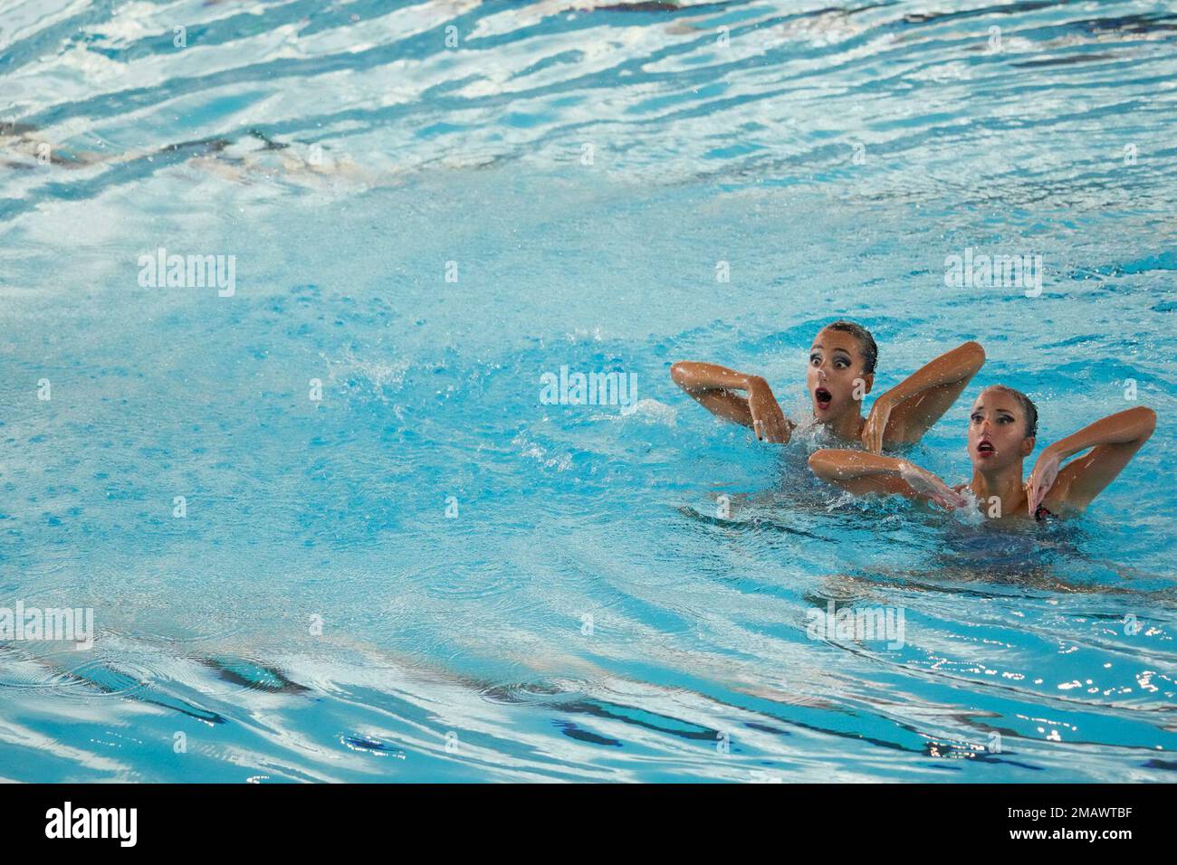 Austria's Vasiliki Alexandri and Anna-Maria Alexandri compete during ...