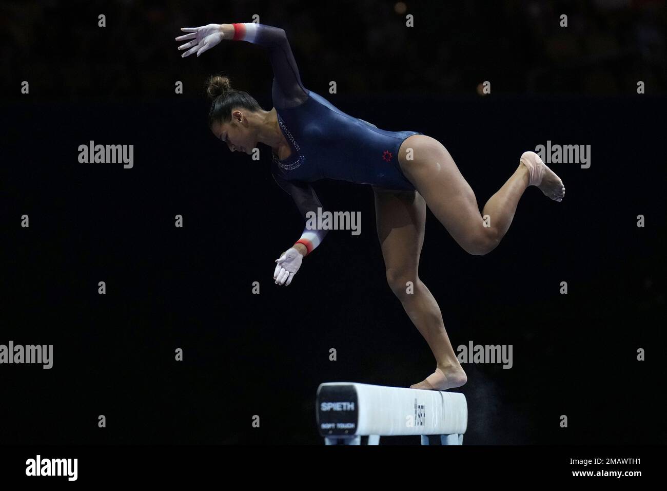 Marine Boyer of France competes in the women's team final during the ...