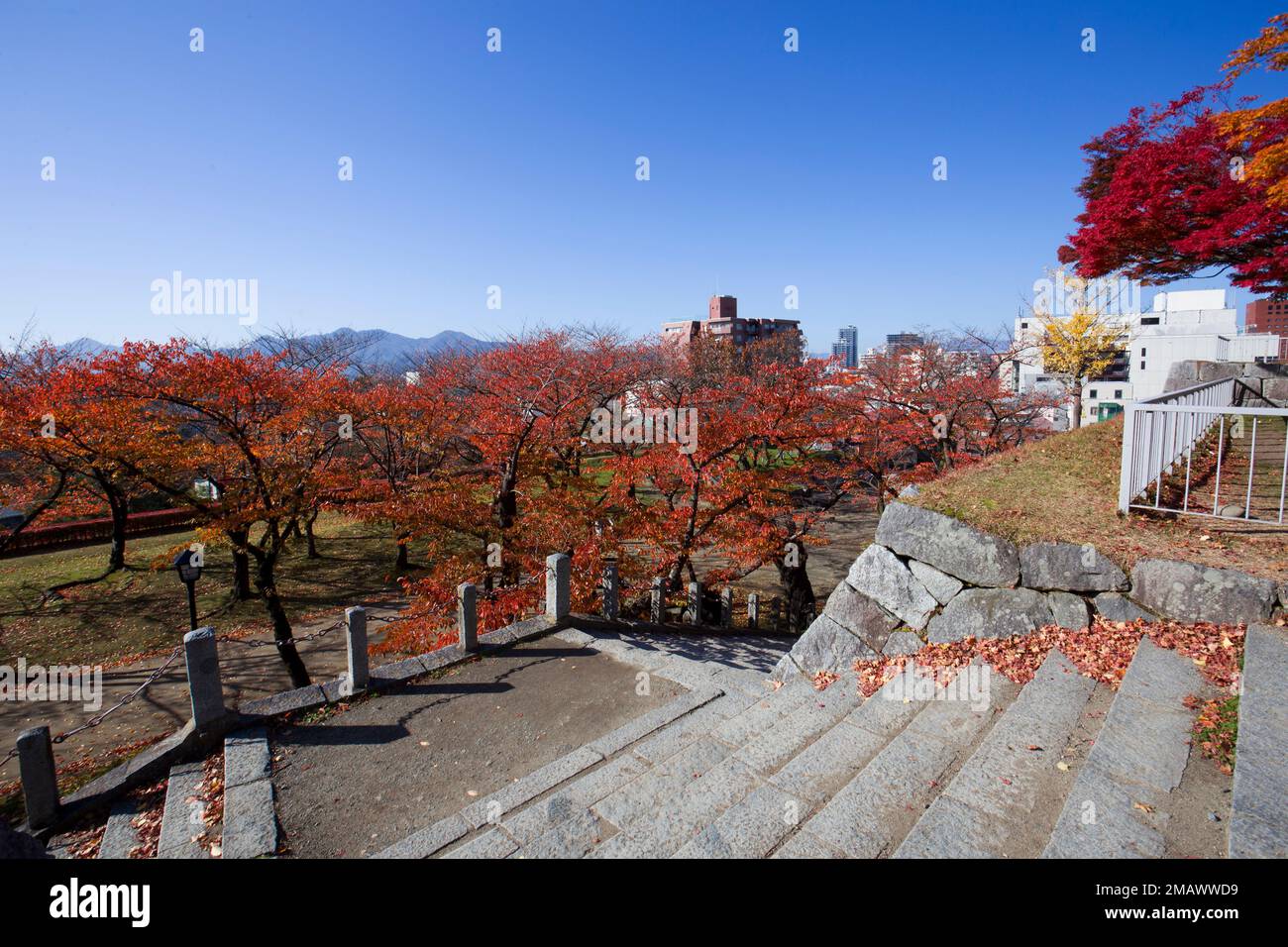 Autumn in Iwate park, Morioka city, Iwate, Japan Stock Photo - Alamy